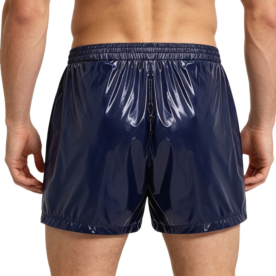 US Mens Tear Away Shorts Plastic Loungewear Leg Side Open Pants Beach ...