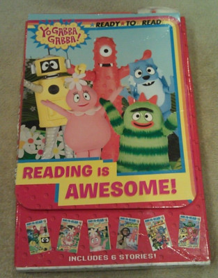 RARE Yo Gabba Gabba! Reading Is Awesome! Ready-To-Read Set 6 Books Pre ...
