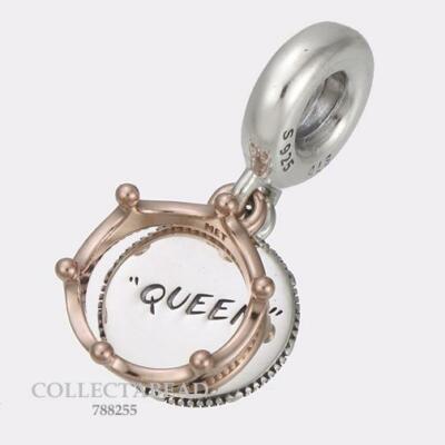 Authentic Pandora Sterling Silver ROSE™ Queen & Regal Crown Dangle Bead ...