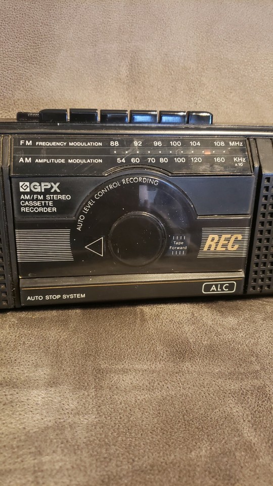 Vintage GPX Portable AM/FM Stereo Recorder Boombox Gran Prix C815 ...