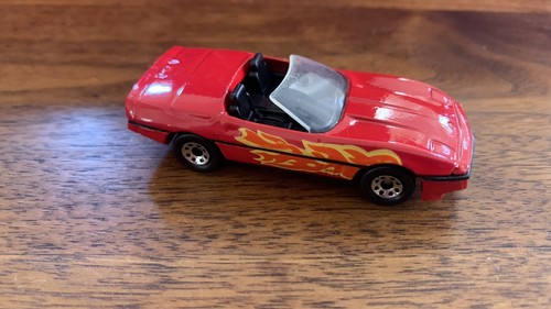 Vintage 1987 Matchbox Red Corvette Convertible Kelloggs Cereal Box Car ...