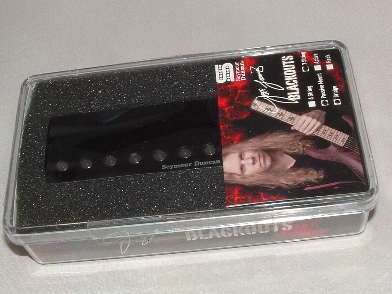 Seymour Duncan Jeff Loomis Blackouts Bridge 7 String Passive Mount New ...