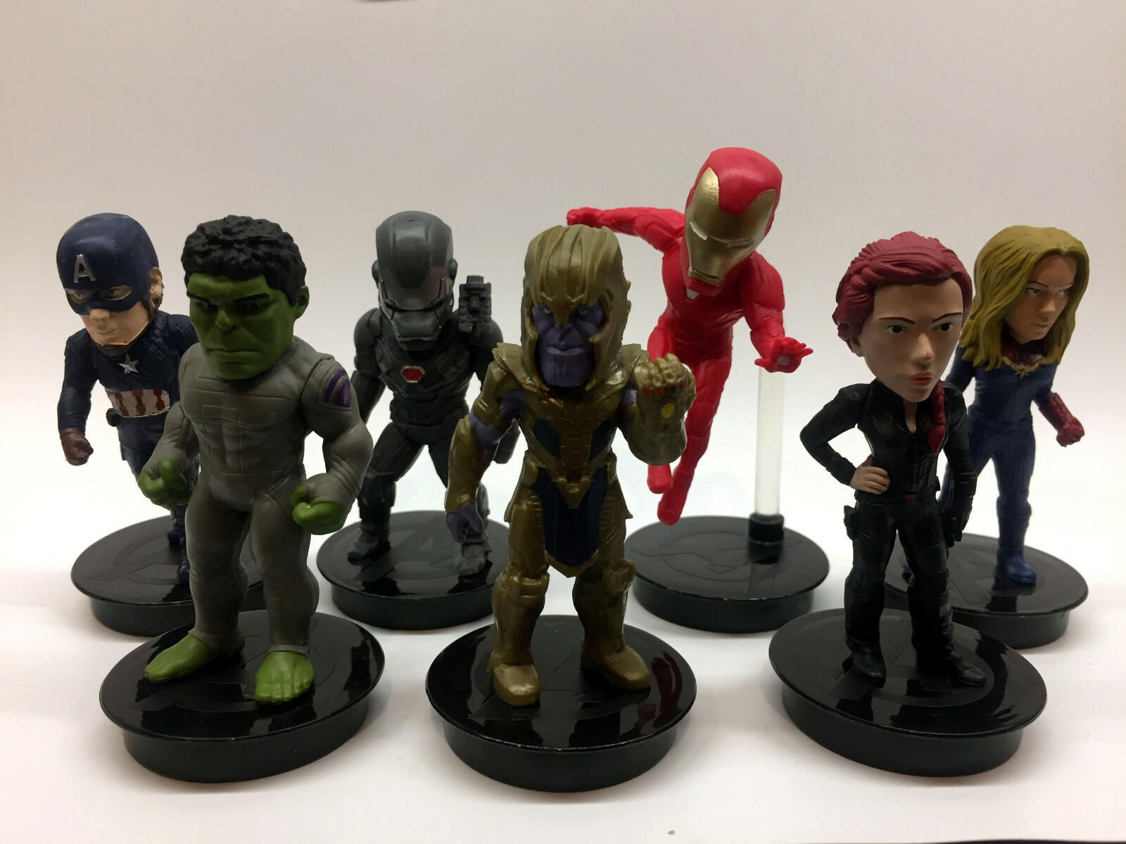 Marvel Avengers Endgame SNAPCO Cup Topper Cake Topper Complete SET of 7 ...