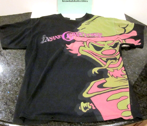 INSANE CLOWN POSSE ICP T SHIRT 1990'S RIDDLE BOX JOKERS CARD SIZE LARGE ...
