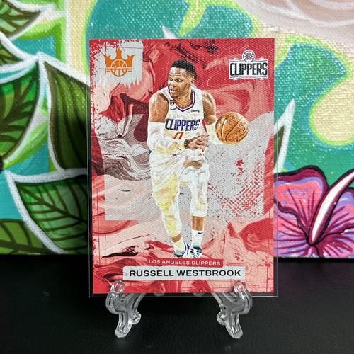 RUSSEL WESTBROOK 2023-24 Panini Court Kings Amber Parallel /75 LAC ...