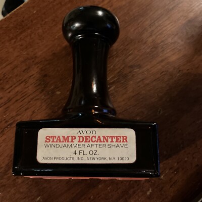 Vintage 5” Avon ”PAID” Stamp Cologne Bottle Empty bottle decanter ...