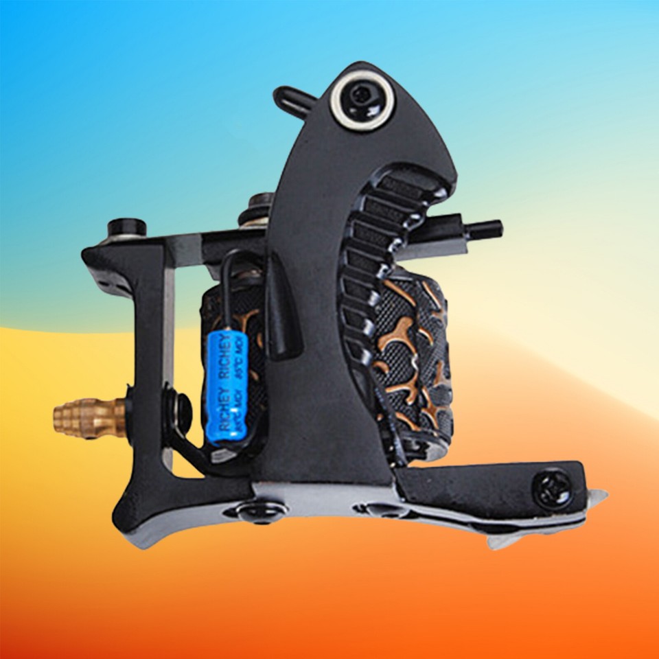 Professional 10 Wrap Coils Tattoo Machine Liner Shader Coil Machine Gun ...