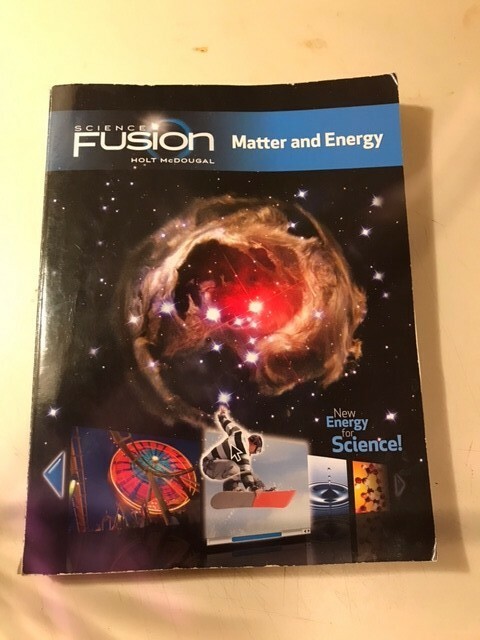 Science Fusion Matter and Energy Text Book by Holt McDougal 2012 | eBay