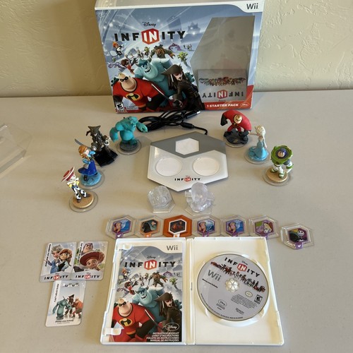 DISNEY INFINITY LOT w/ 7 Figures, Base, & Nintendo Wii Game Bundle | eBay