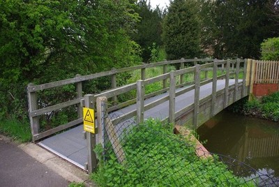 Photo A2 Bridge from Rowley Lane to Babraham church I think this is the ...