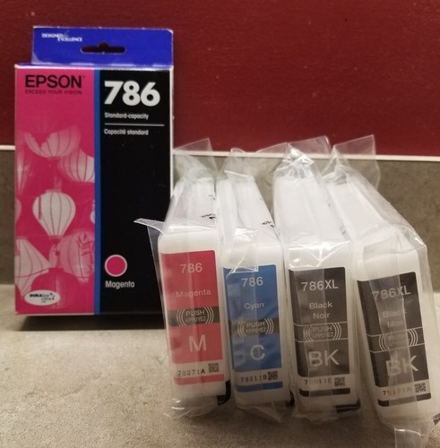 5 NEW Genuine Epson 786 786XL INK for WORKFORCE PRO WF-4630 5190 5690 ...