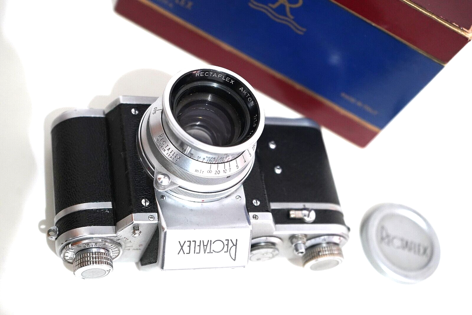 Extremely RARE+++ 1953 Rectaflex w/ Akton 50mm f/1.9 Prototype as Gold ...