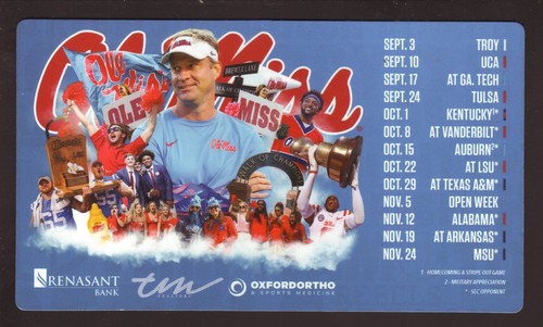 Mississippi Rebels 2022 Football Magnet Schedule SEC | eBay
