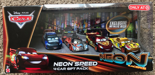 Disney Pixar Cars Neon Racers 4-Pack (Includes Shu) Was a Target ...