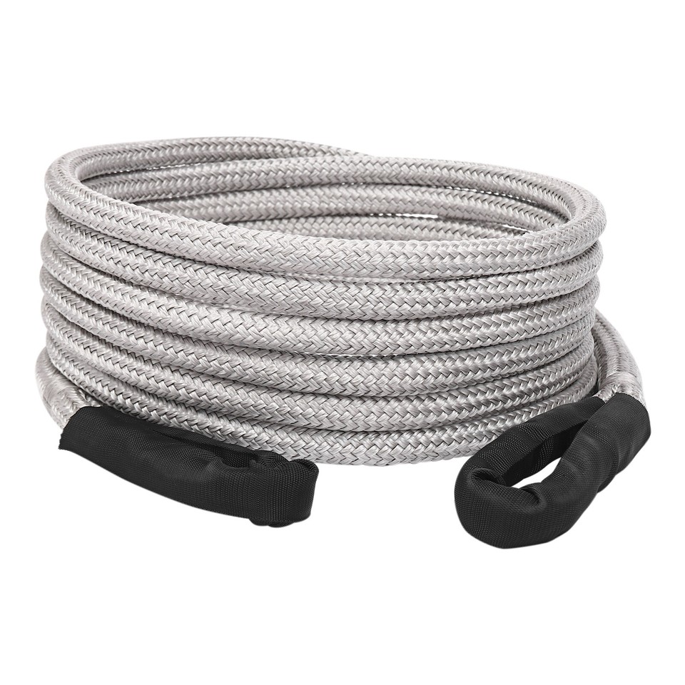 1"x30' Long Recovery Rope 34370lbs Tow Rope with Soft Shackles Road ...
