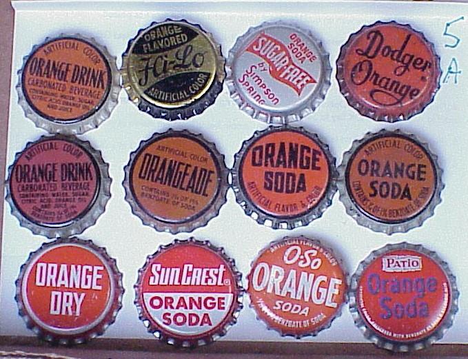 Orange Soda Bottle Cap - Cork - Simpson Spring - 5A3 | eBay