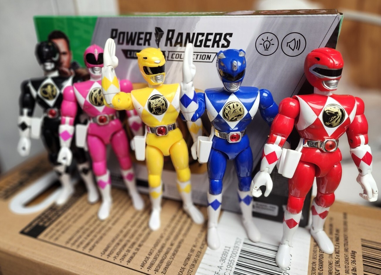 Lot of 5 Vintage Mighty Morphin Power Rangers 8” Inch Action Figures ...