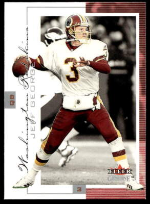 2001 Fleer Genuine 15 Jeff George Washington Redskins Football Card | eBay