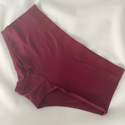 Victoria's Secret PINK Red Burgundy Boyshorts Boxer Briefs - Size S ...