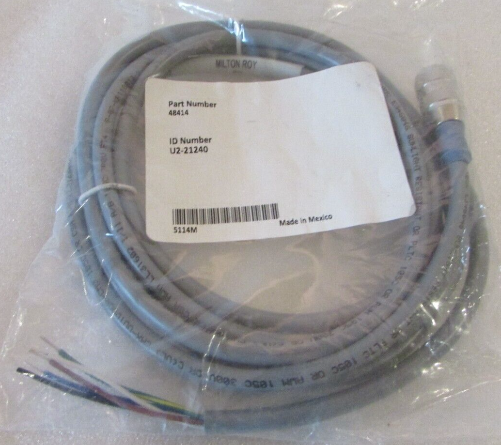 Milton Roy Pump 5 Pin Female Cord Set Cable # U2-21240 / 48414 for sale ...