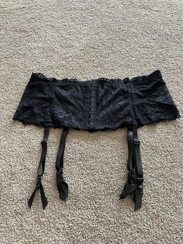 Women’s black lace garter belt size extra large | eBay