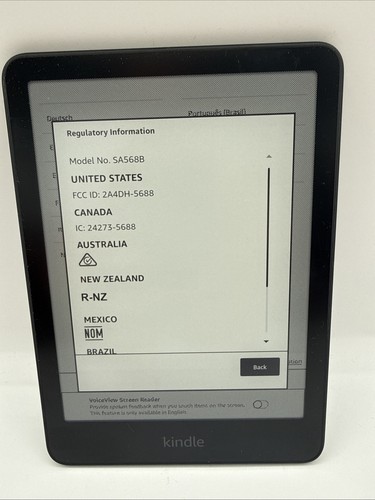 Amazon Kindle Paperwhite 12th Gen 16GB Black SA568B | eBay