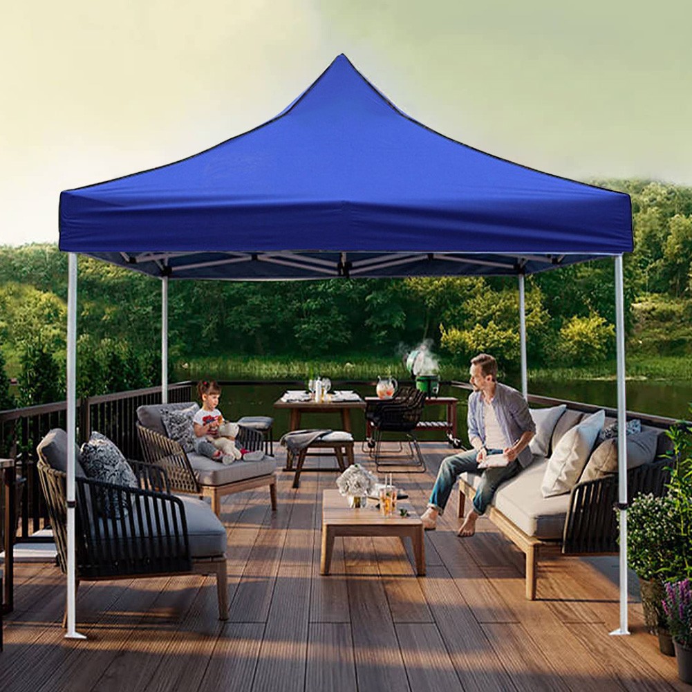 2mx2m Garden BBQ Gazebo Top Cover Roof Replacement Fabric Tent Canopy ...