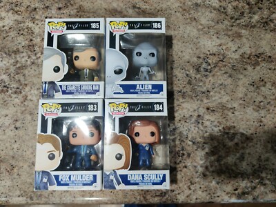 The X-Files Funko Pop Complete Set Lot Of 4 Dana Scully Fox Mulder ...