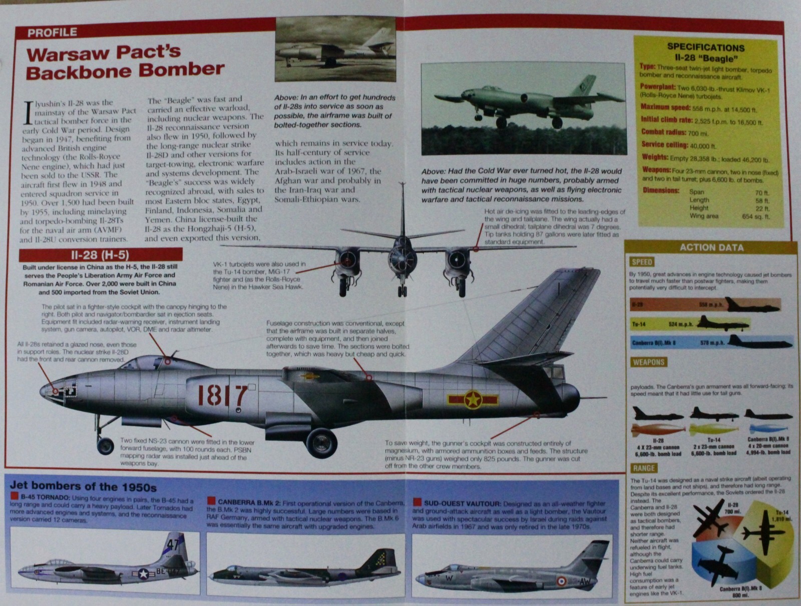 ILyushin IL-28 IL28 Picture Brochure Pamphlet Out of Print Aircraft ...