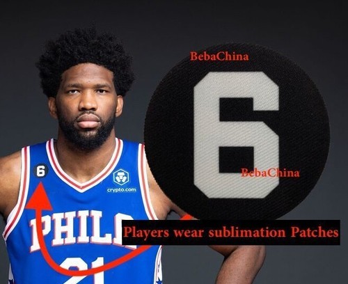 Bill Russell #6 Jersey Patch Basketball Jersey Patch Philadelphia 76ers ...