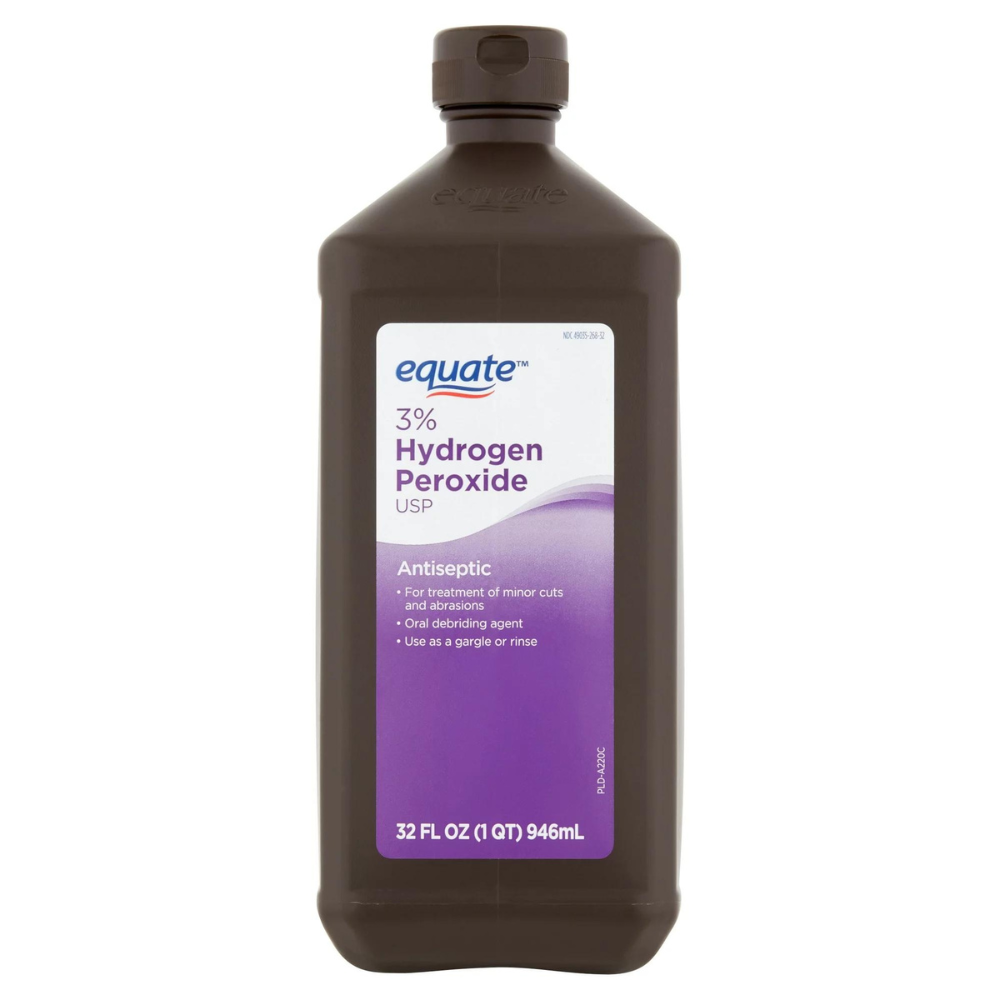 Equate 3% Hydrogen Peroxide Antiseptic Liquid, 6-Pack, 32 fl oz Each ...