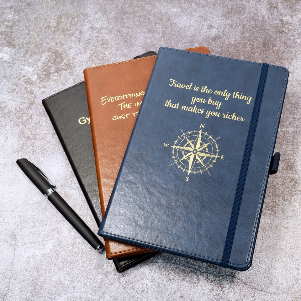 Personalised Custom Hardcover Notebook | Design a Unique Journal | Gold ...