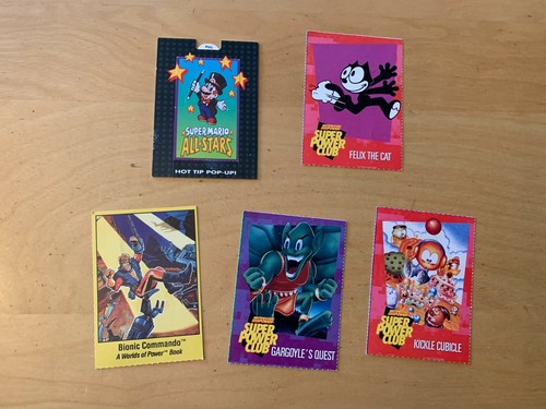 SUPER MARIO ALL STARS HOT TIP POP UP + OTHER SUPER POWER CLUB CARDS ...