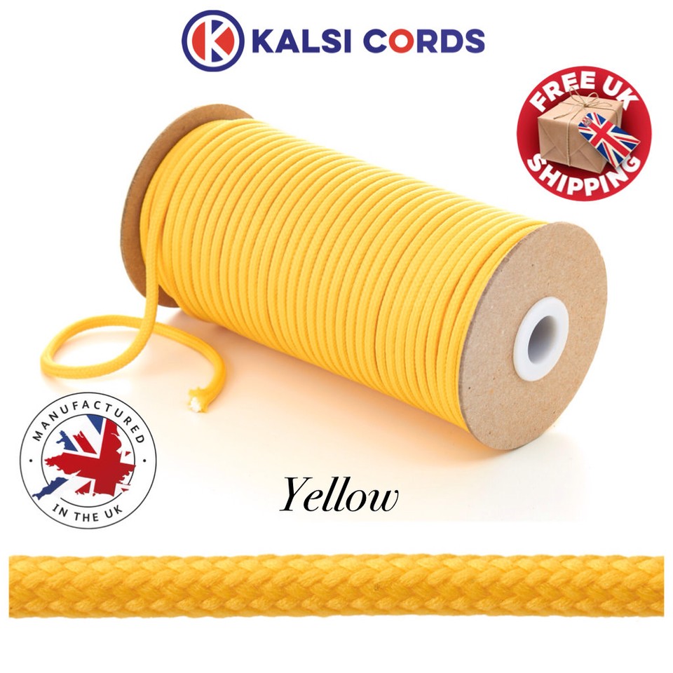 5mm DRAWSTRING CORD ROUND POLYESTER LACE PIPING STRING ROPE DRAWCORD 30 ...