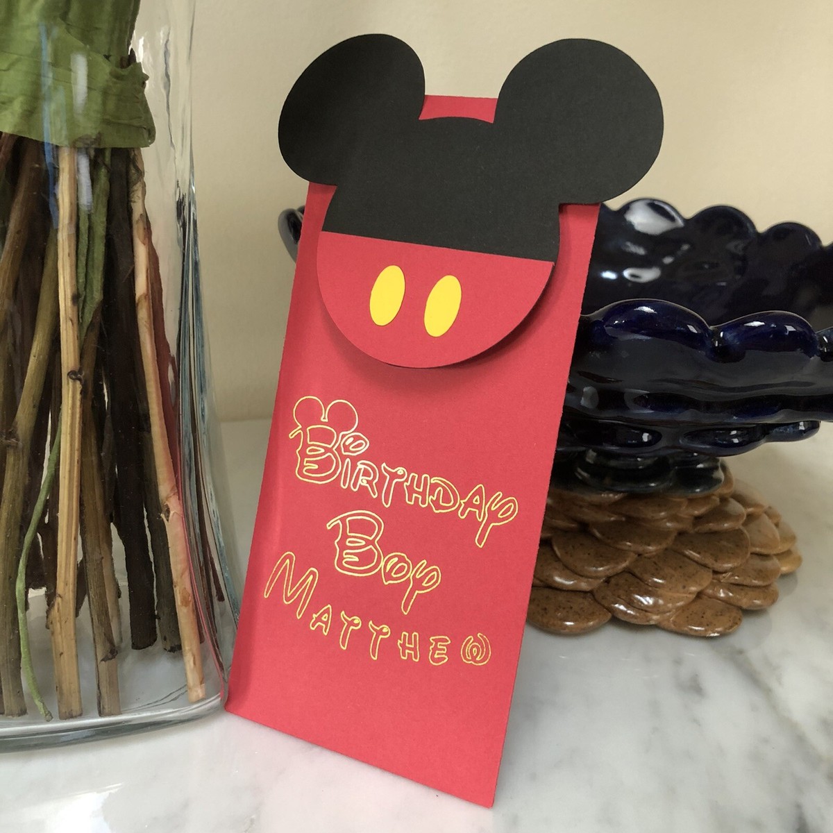 Mickey Mouse Homemade Envelopes Personalized & Customized Disney