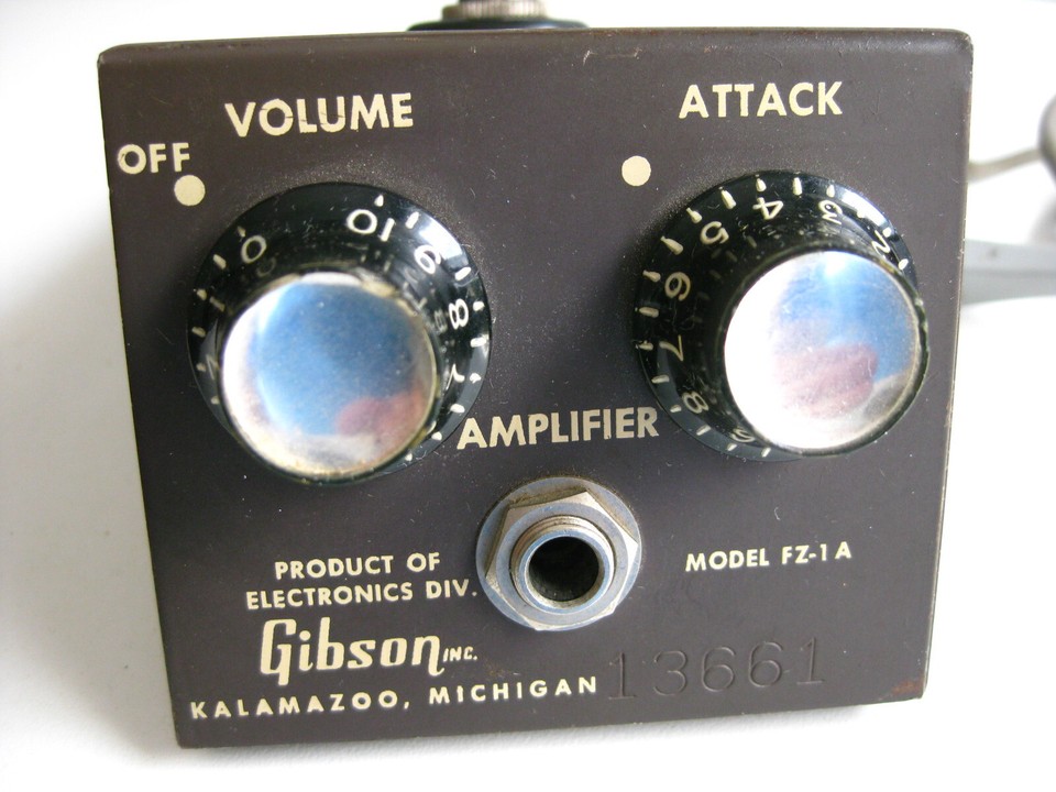 Vintage 1965 Maestro FZ-1A Fuzz Tone by Gibson Fuzz Guitar Effect Pedal ...