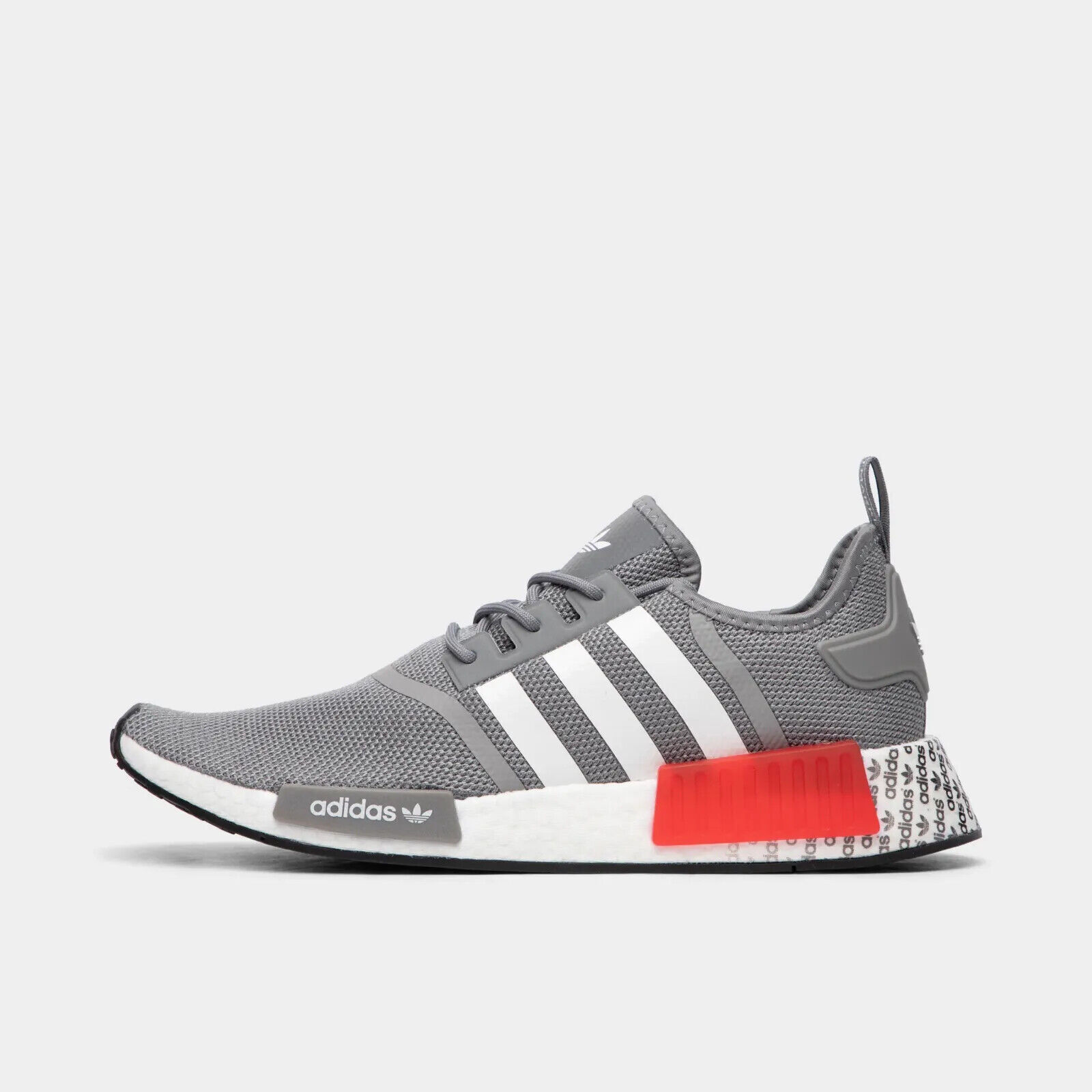 Adidas NMD R1 Grey Vivid Red Men's Size 10 Sneakers GY4874 | eBay