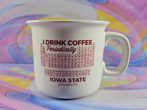 Iowa State "I Drink Coffee Periodically" Chemistry Periodic Table ...