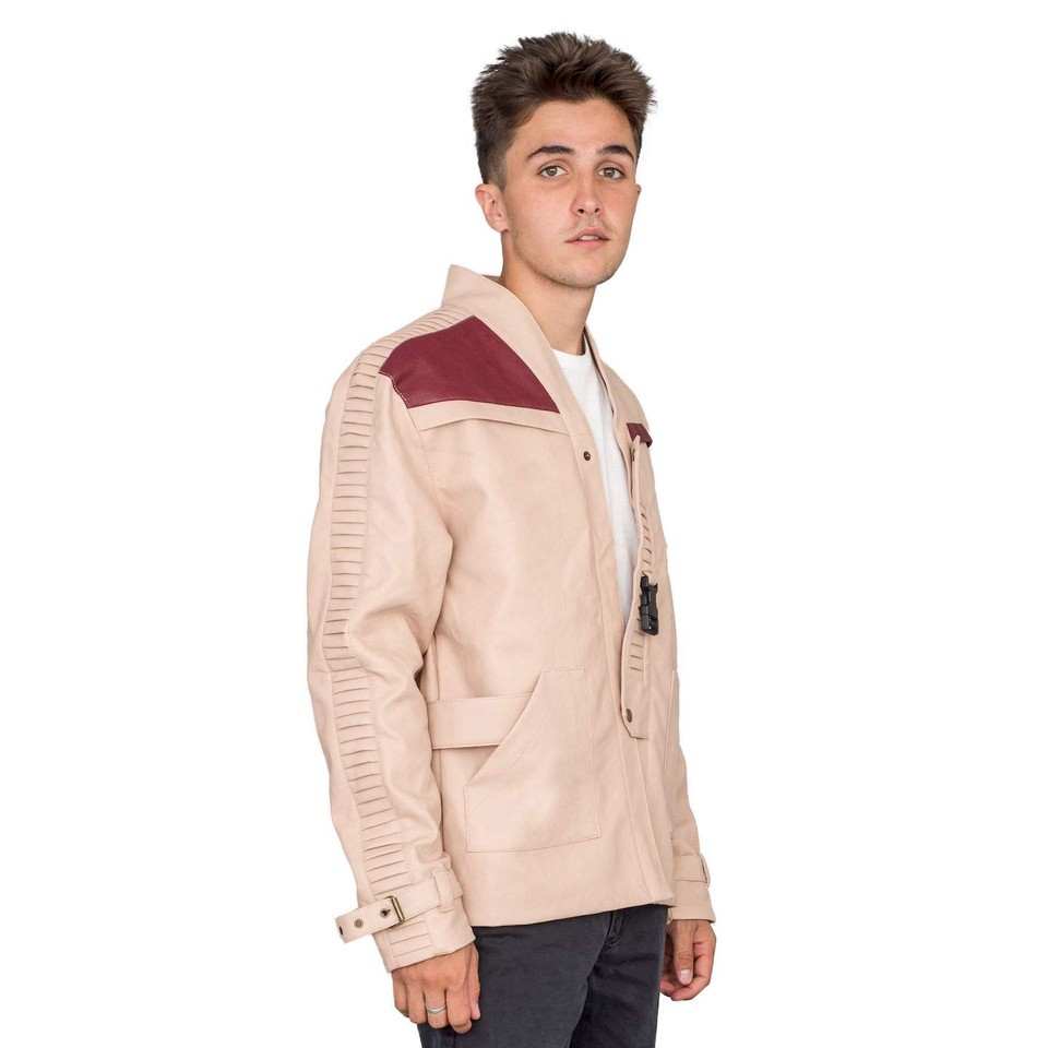 Star Wars Men's Finn Costume Replica Leather Jacket (Adult X-Large) | eBay