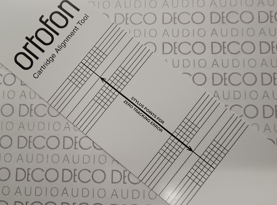 Ortofon Cartridge Alignment Protractor. Two Point Alignment Gauge. New ...