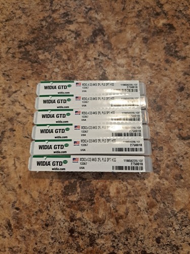 Widia GTD M2 X .4 Taps. 6 Pcs | eBay