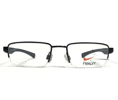 Nike Kids Eyeglasses Frames Flexon 4634 004 Black Blue Rectangular 47 ...