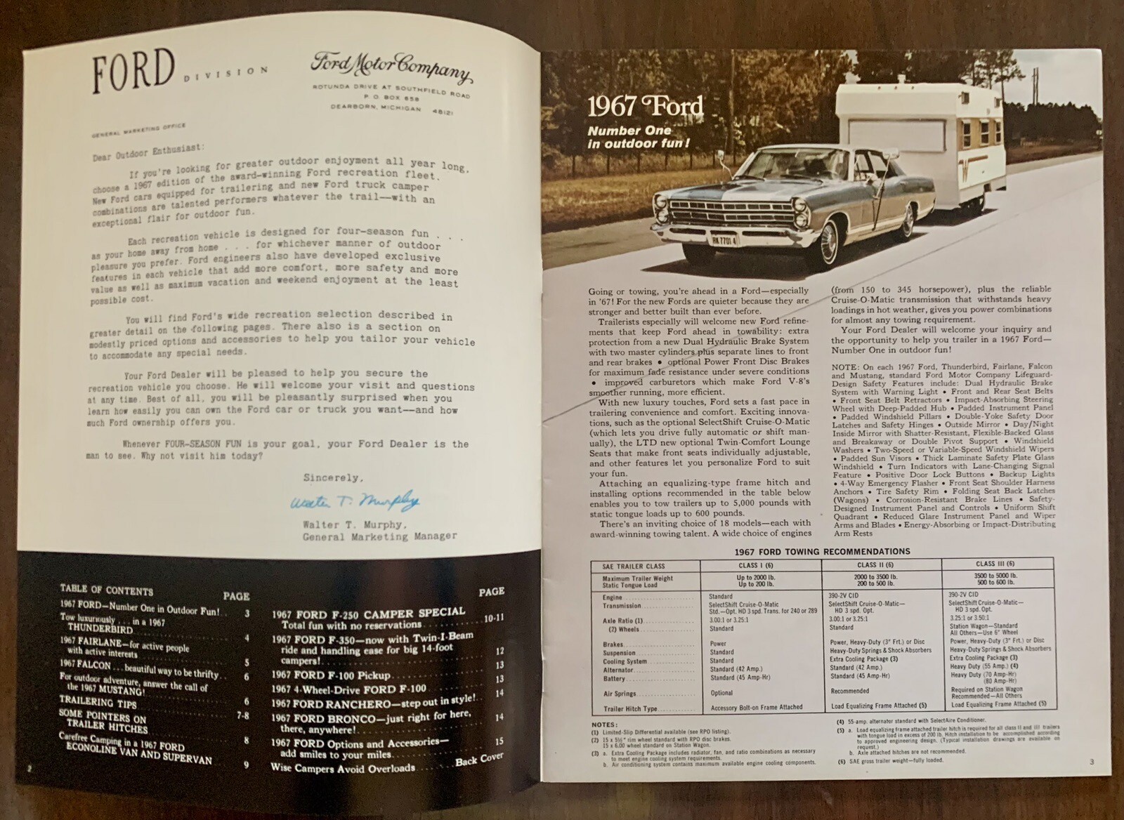 1967 Ford Car and Truck Four Season Fun Mustang Bronco Ranchero Falcon ...