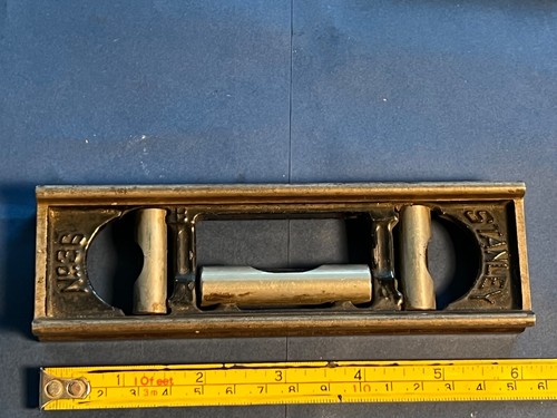 Vintage Working Stanley No. 36 Cast Iron 6 Inch Level Vintage 3 Vials ...