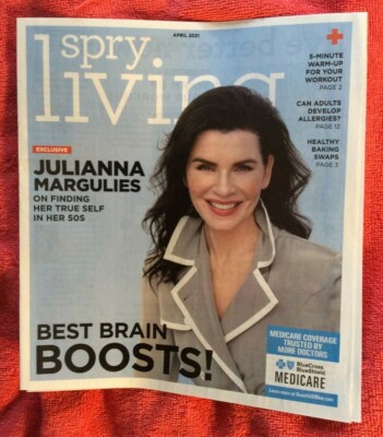 SPRY LIVING APRIL 2021 JULIANNA MARGULIES BEST BRAIN BOOSTS WORKOUT ...