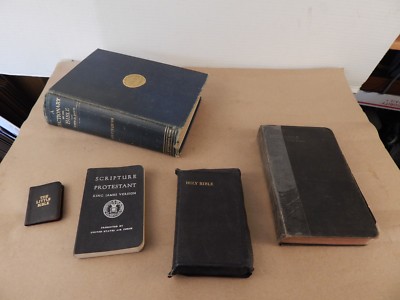 lot of 5 vintage BIBLES & Bible related Books | eBay