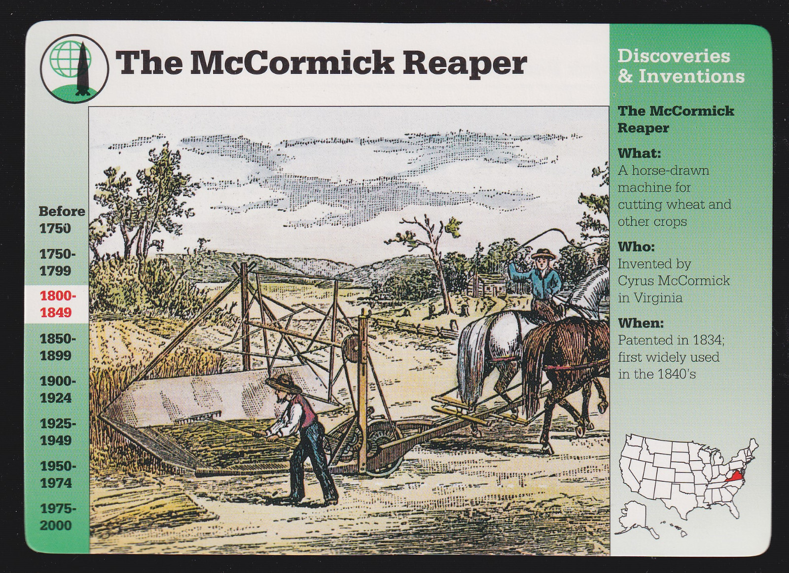 Cyrus Mccormick Invention
