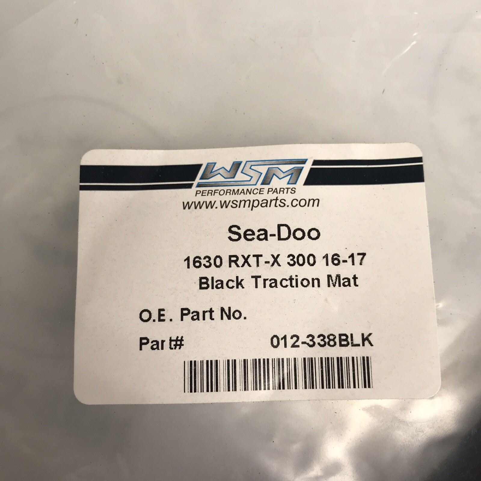 WSM Traction Mat for Sea-Doo 1630 RXT-X 300 16-17 012-338BLK | eBay