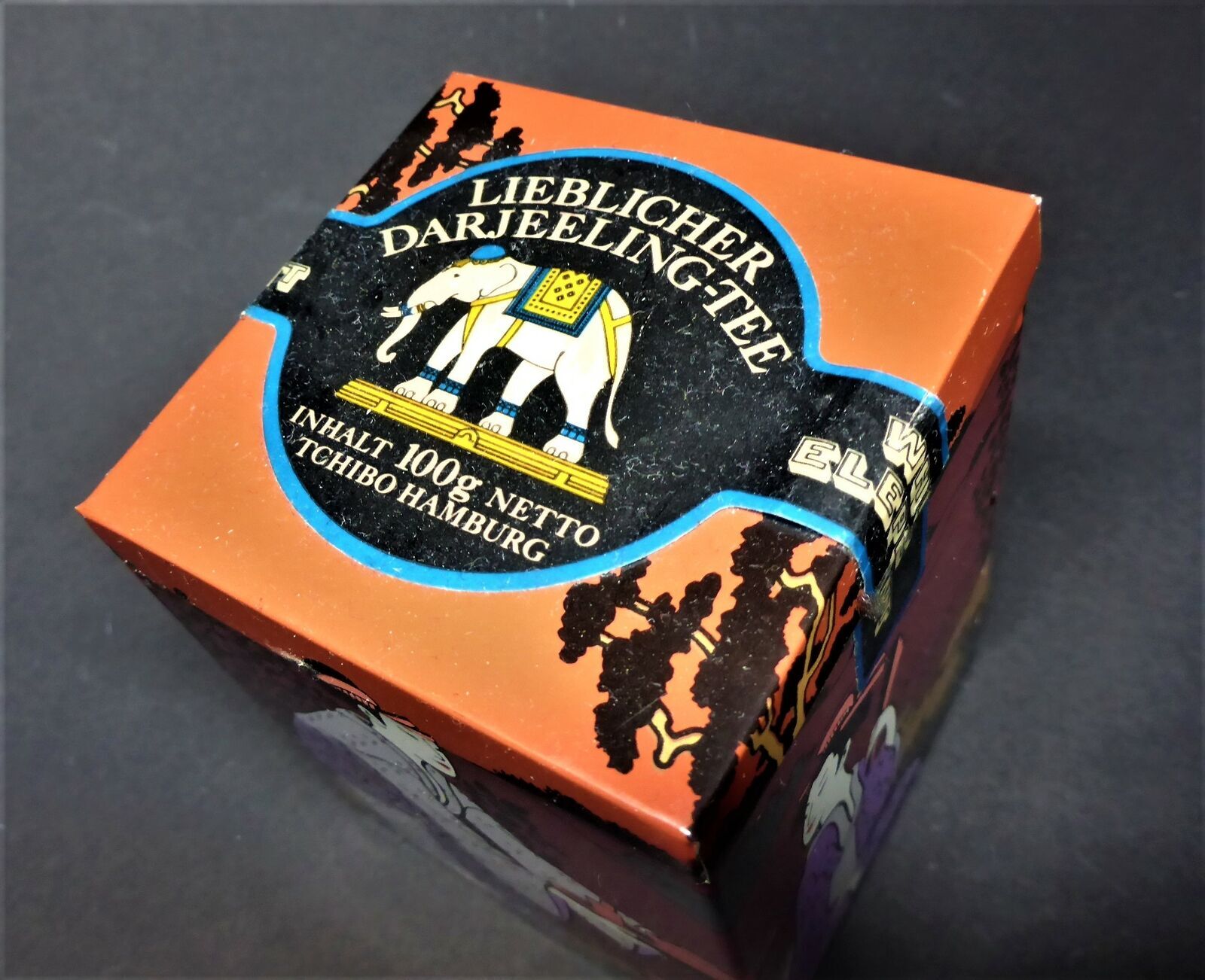 Tchibo Teedose VERSEGELT ungeöffnet voll White Elephant RARITÄT Dose ...