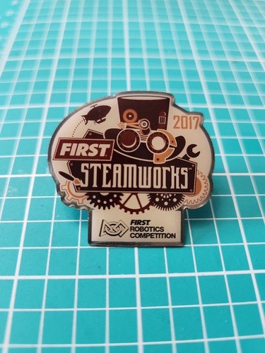 2017 First Steamworks First Robotics Competition Silver Tone Lapel Pin ...